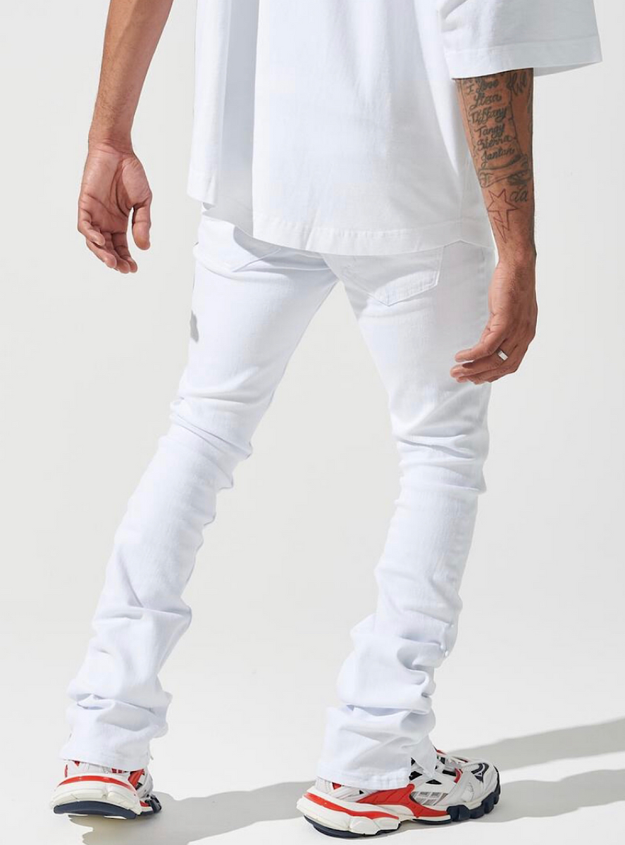 Serenede Stacked Jeans - Blanco - White - BLC-WH – Vengeance78