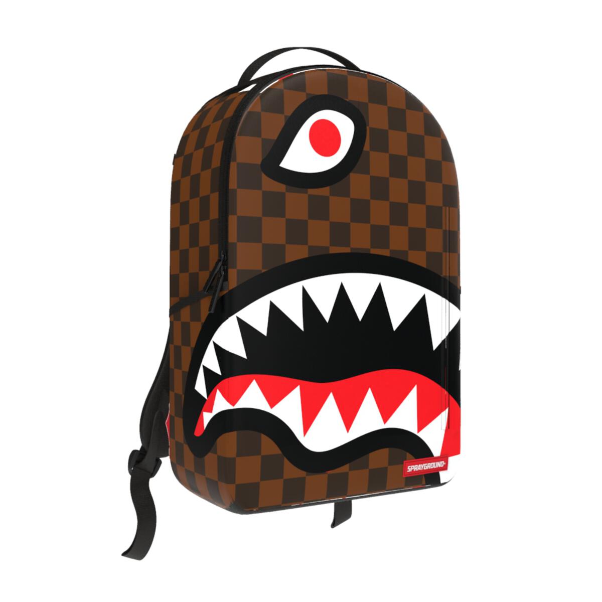 Sprayground Backpack - Hangover Shark - Brown n White - B5788 – Vengeance78