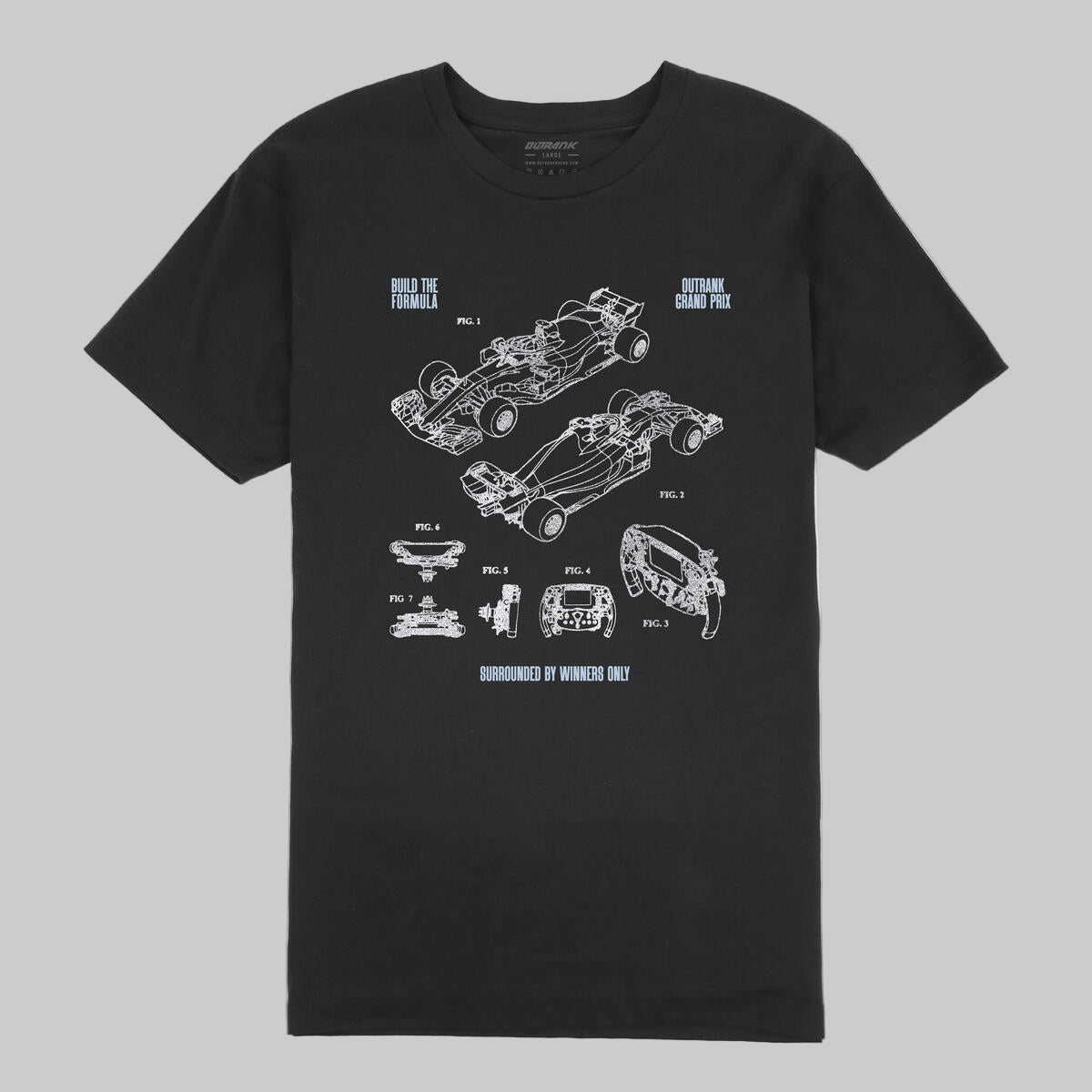 Outrank T-Shirt - Build The Formula - Black - OR2959 – Vengeance78