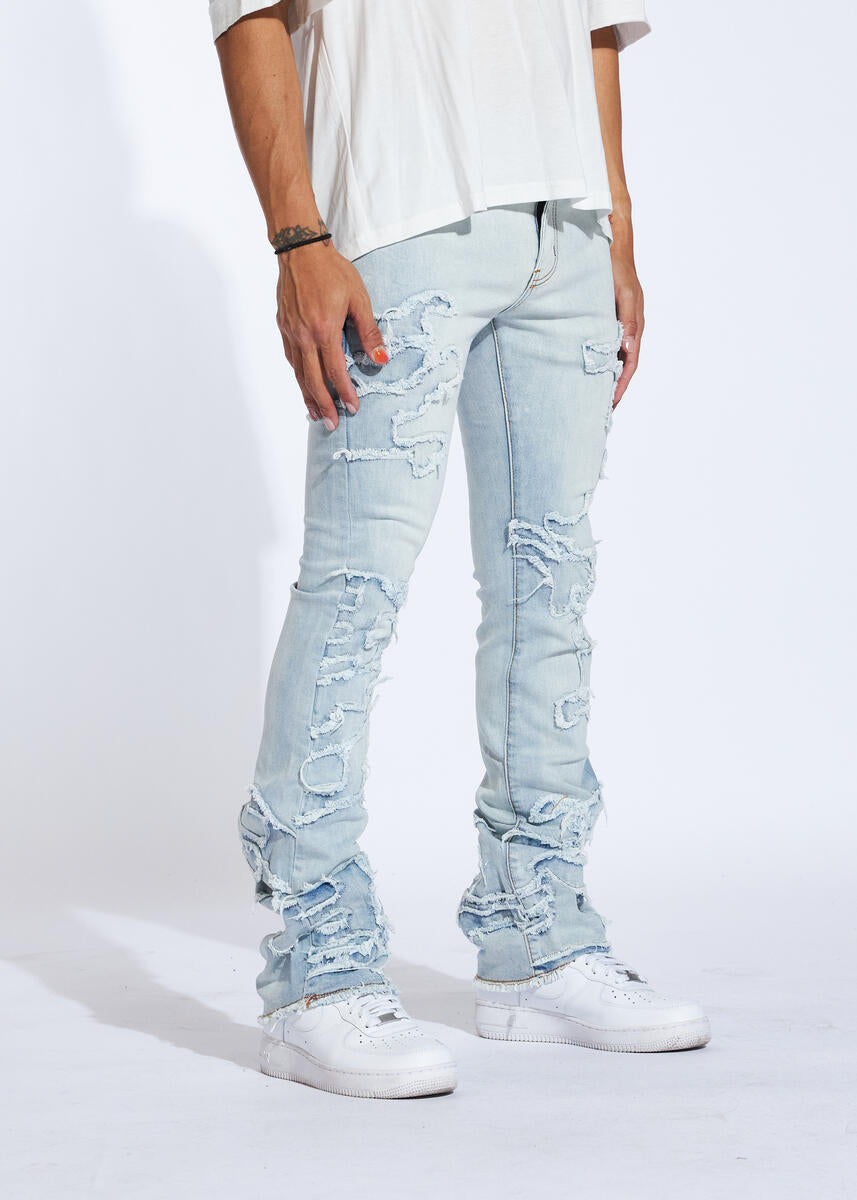 Crysp Denim Jeans - Raven Stacked - Light Blue - CRYSPR241-003 ...