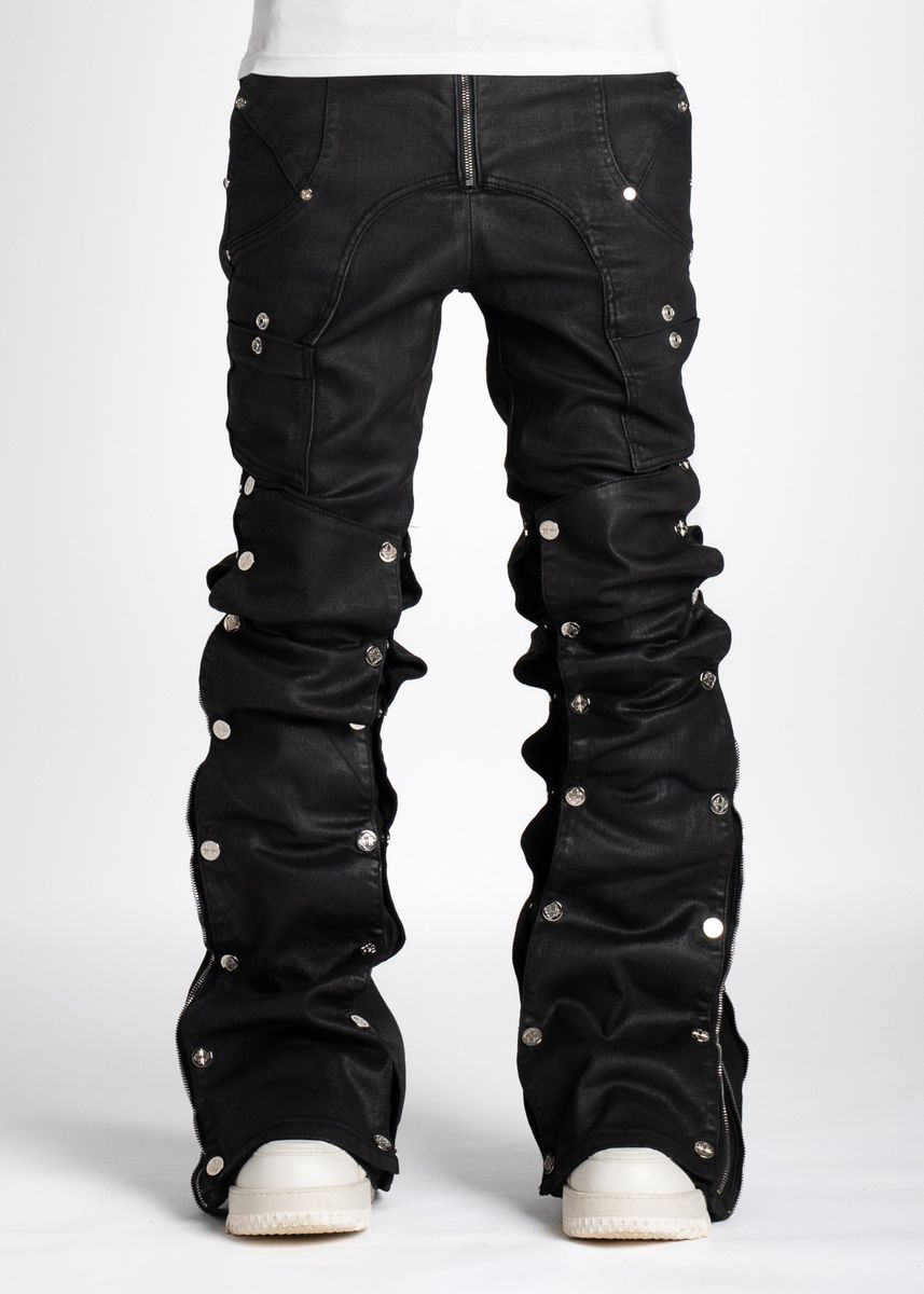 GUAPI Jeans - Obsidian Waxed Premium Denim- Black - 1890BWPDV2 ...