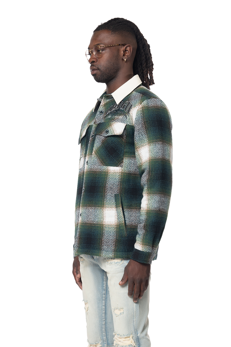 Smoke Rise Jacket - Vegan Leather - Spruce - OH24687 – Vengeance78