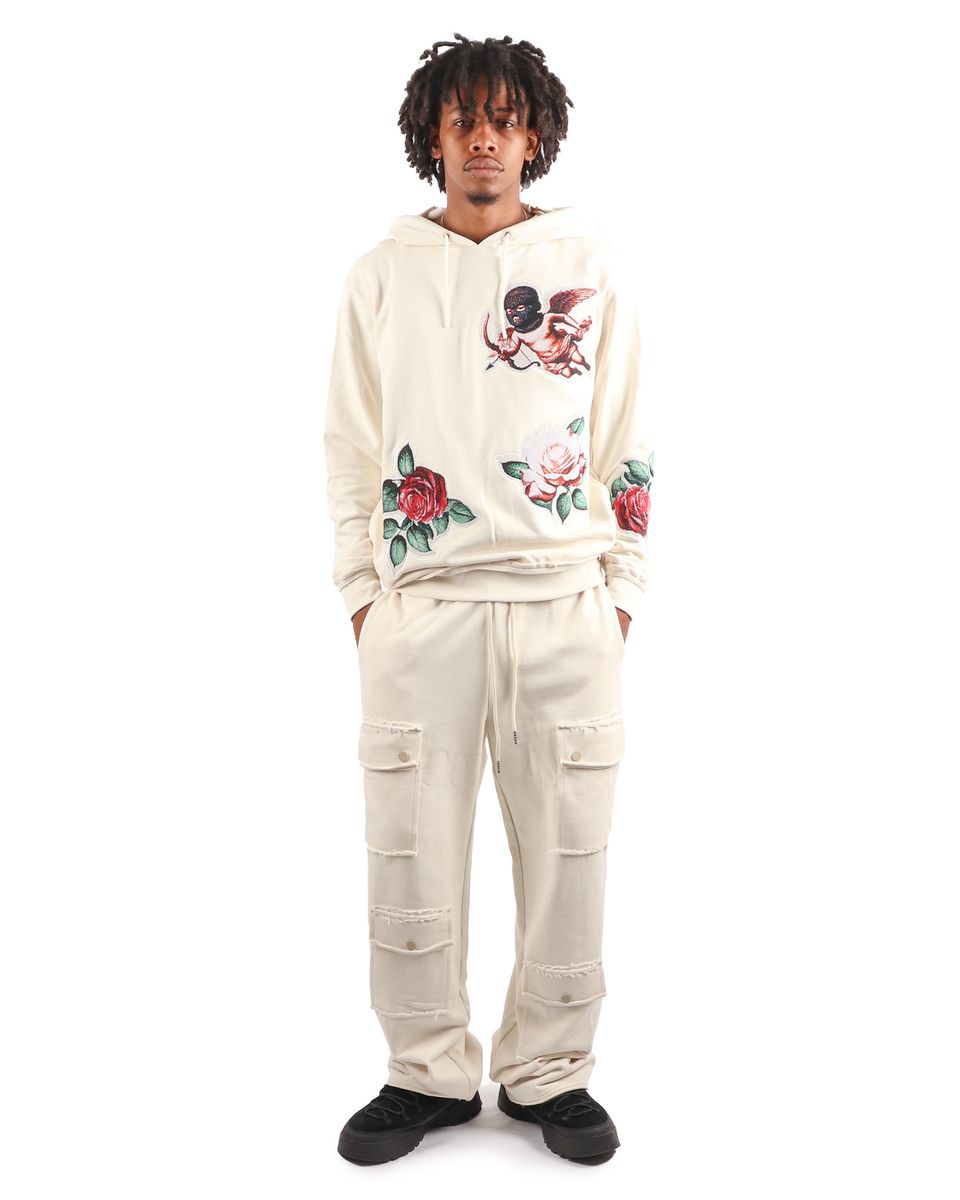 Majestik Hoodie - Shooting Angel Tapestry - Egg Shell - FT2456 ...