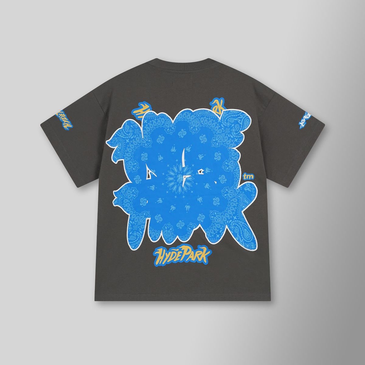 Hyde Park T-Shirt - Bubble Yup Tee - Grey And Blue – Vengeance78