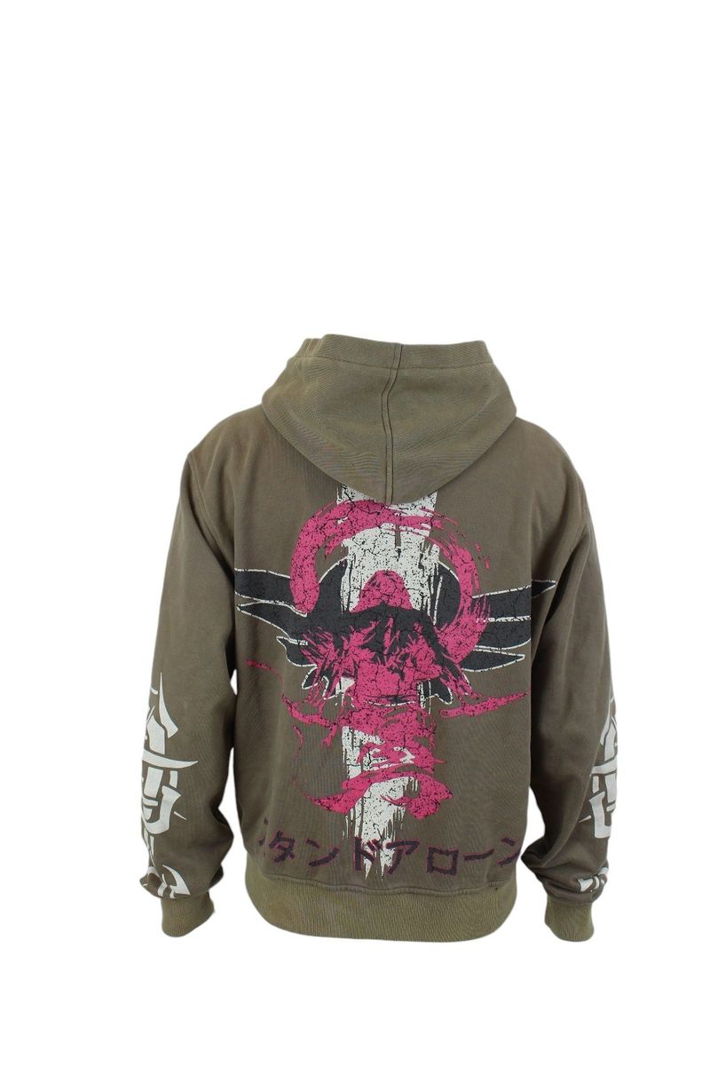 Ferrari Massari Hoodie - Samurai Drip Zipper - Olive – Vengeance78