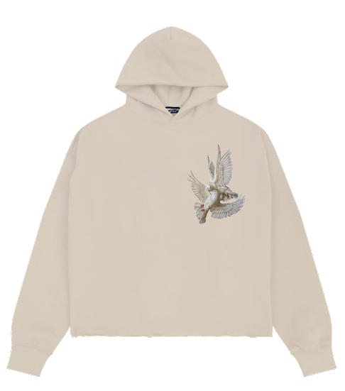 Roku Studio Cropped Hoodie - Peace - Cream - RK5481563 – Vengeance78