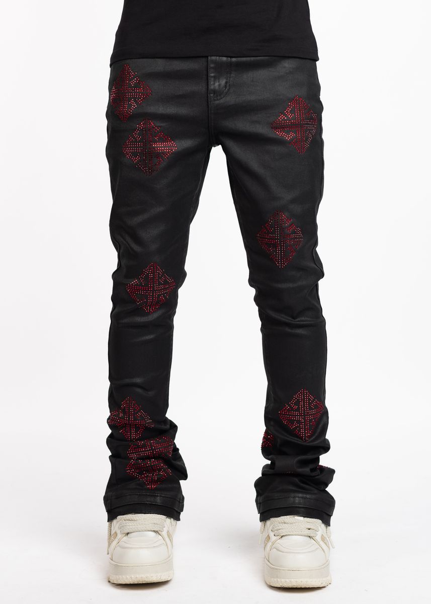 Guapi Jeans - Icon Embellished Denim V2 - Obsidian Black – Vengeance78