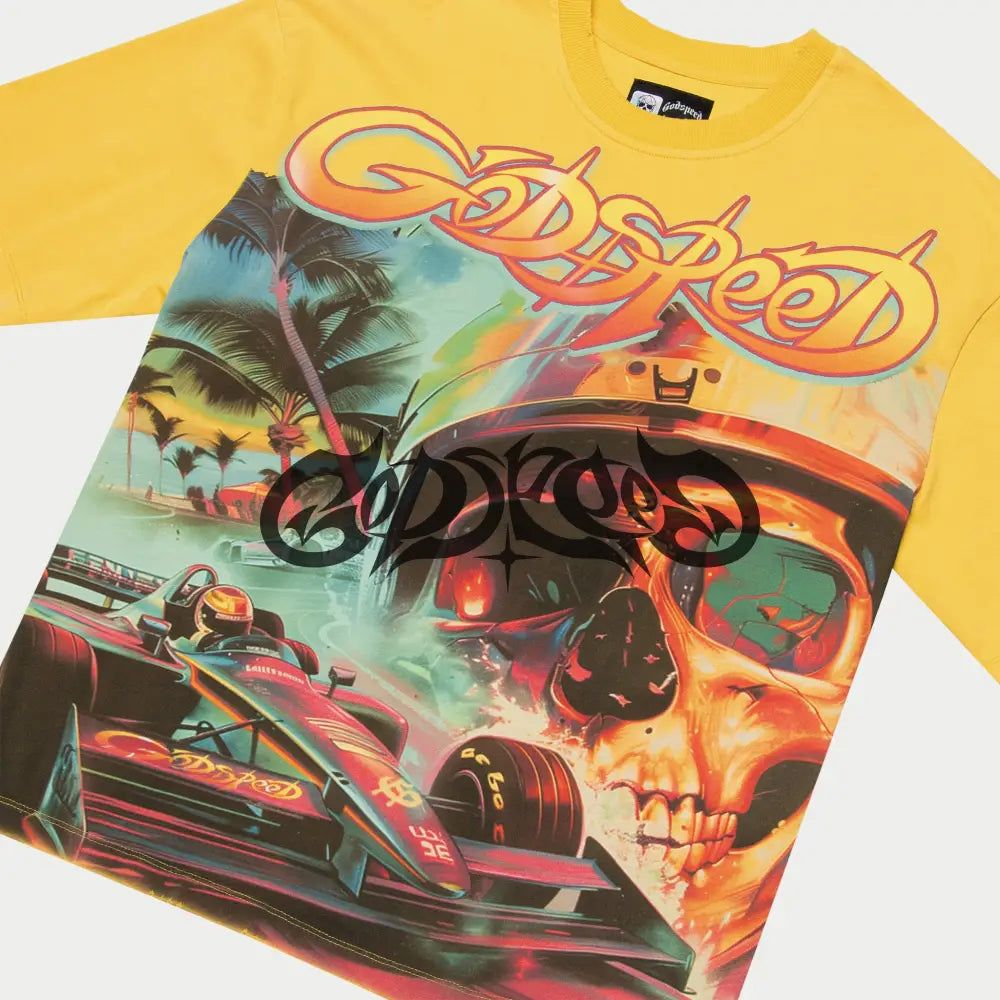 Godspeed T-Shirt - F1 Dreams - Yellow – Vengeance78