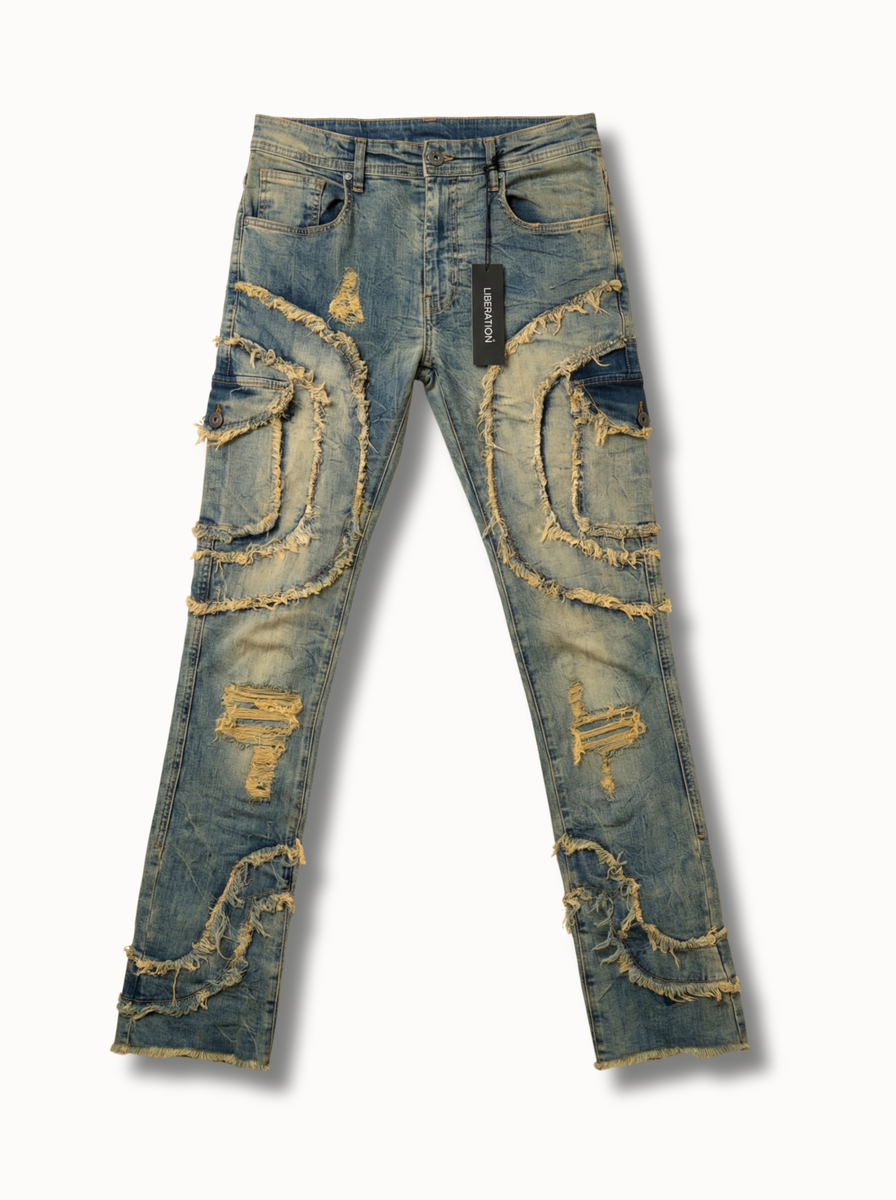 Dash Denim Jeans - Stacked Fit - Dirty Wash - AD7075 – Vengeance78