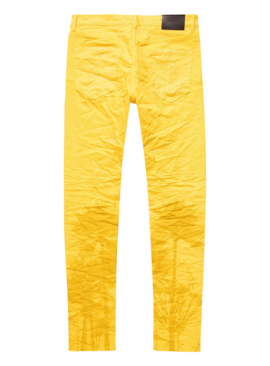 Purple-Brand Jeans - Dandelion Palms Print - Yellow - P001-DNPP323 ...