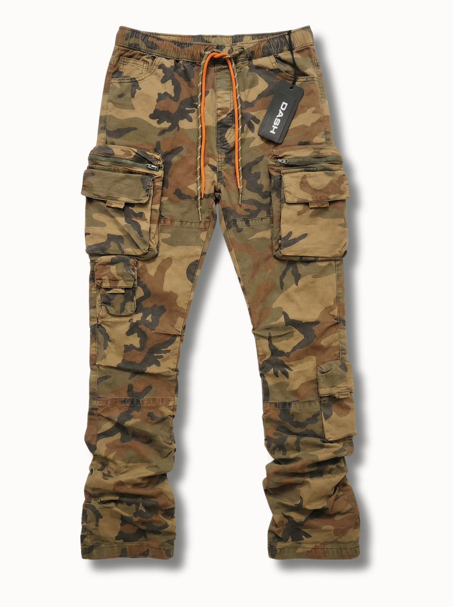 Dash Denim Cargo Pants - Stacked Fit - Army Camo - AD807 – Vengeance78