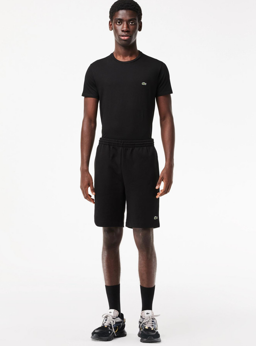 Lacoste Shorts - Men's Regular Fit Fleece - Black 031 - GH9627 ...