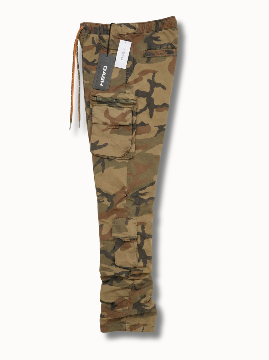 Dash Denim Cargo Pants - Stacked Fit - Army Camo - AD807 – Vengeance78