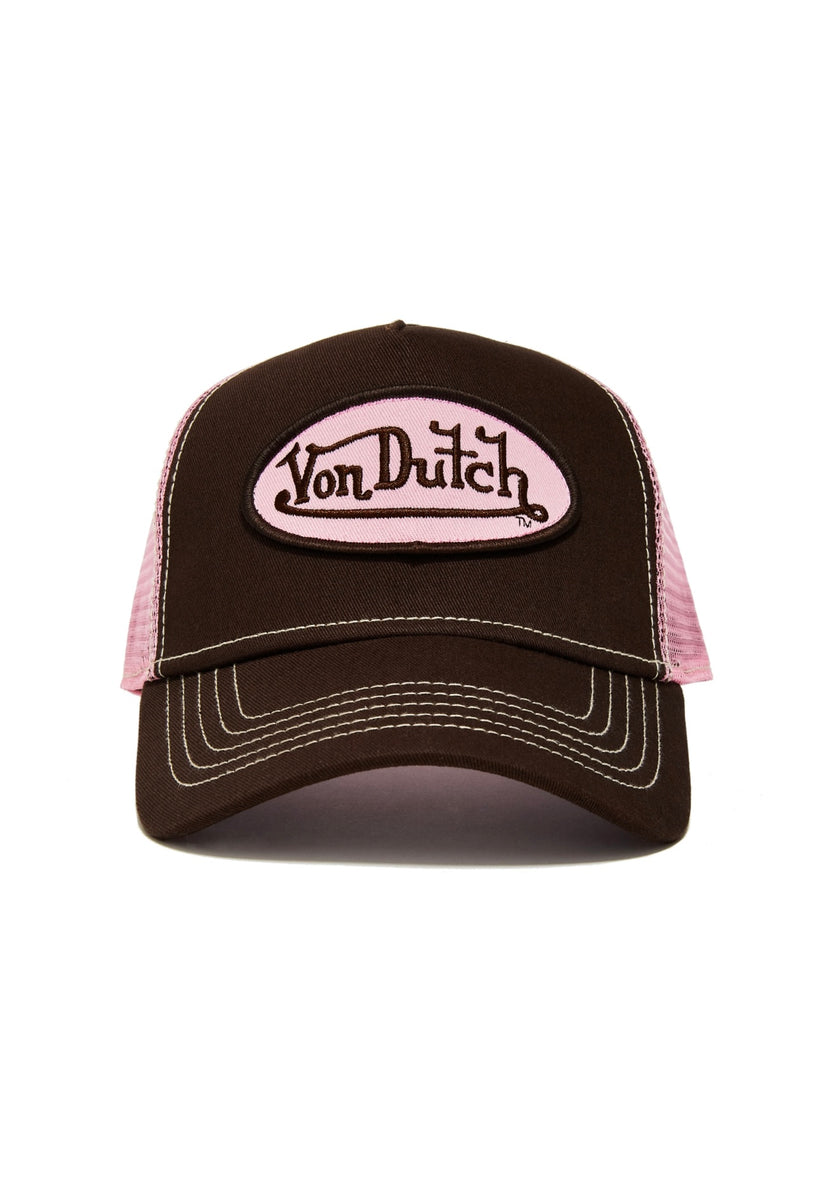 Von Dutch Hat - Logo - Light Pink and Brown - VDHH0001 – Vengeance78