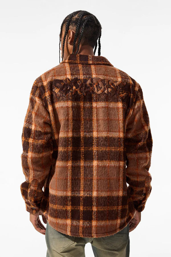 Jordan Craig Jacket - Vandal Flannel Shacket - Brown - 2652 – Vengeance78
