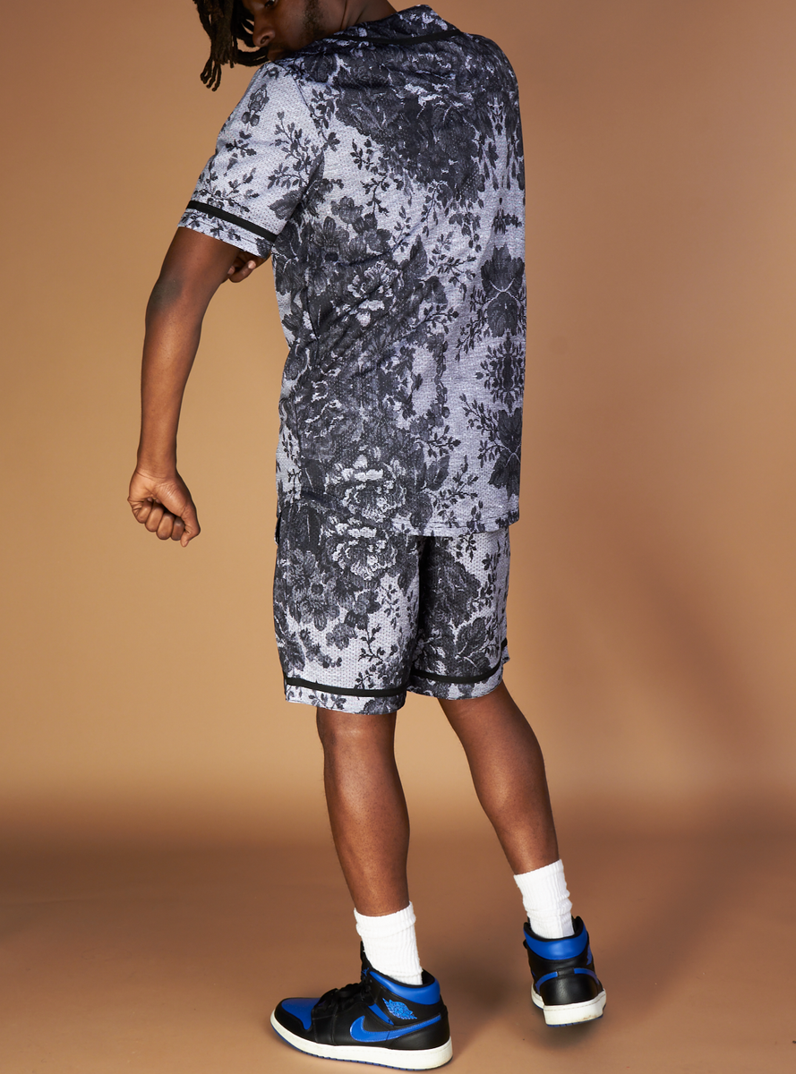 Rebel Minds Short Set - Jacquard Mesh - Black - 141-555 – Vengeance78
