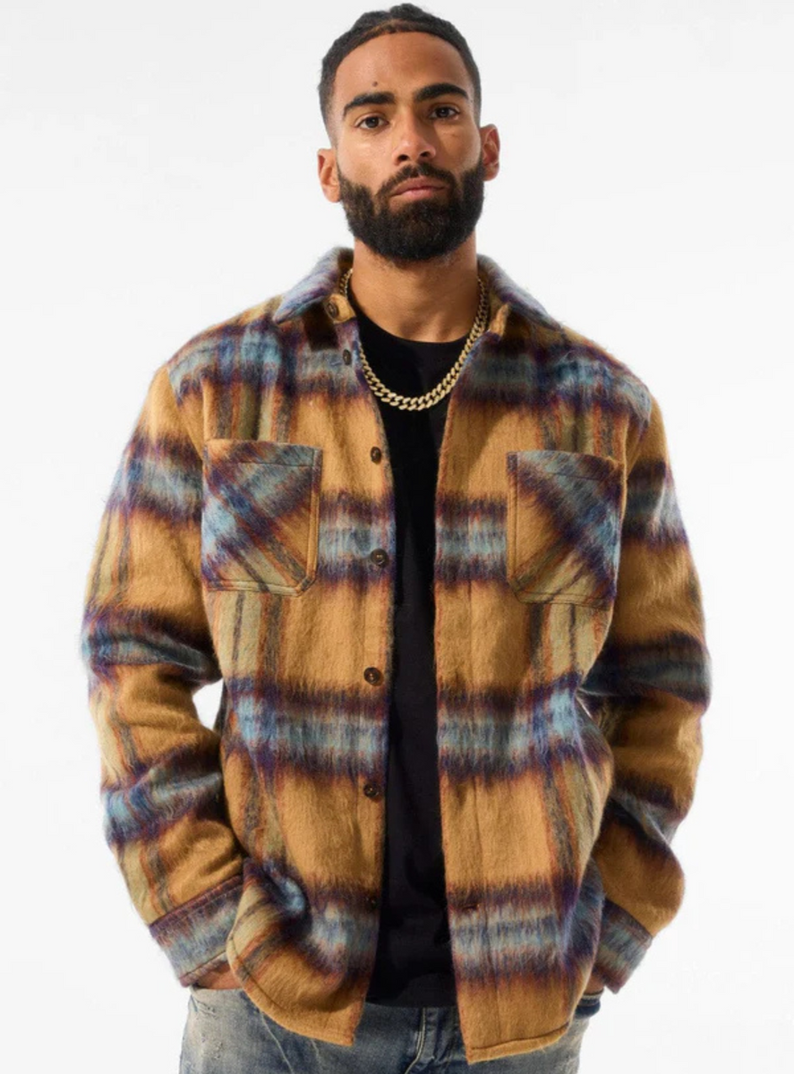 Jordan Craig Jacket - See You In Paradise Flannel Shacket - Wheat - 25 ...