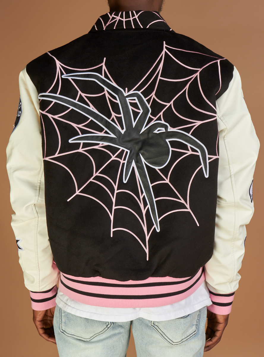 Politics Varsity Jacket - Shadow - Pink - 219 – Vengeance78