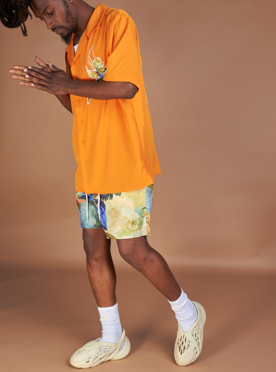 Rebel Minds Shirt - Peace Angel Woven - Bk\Orange - 141-752 – Vengeance78