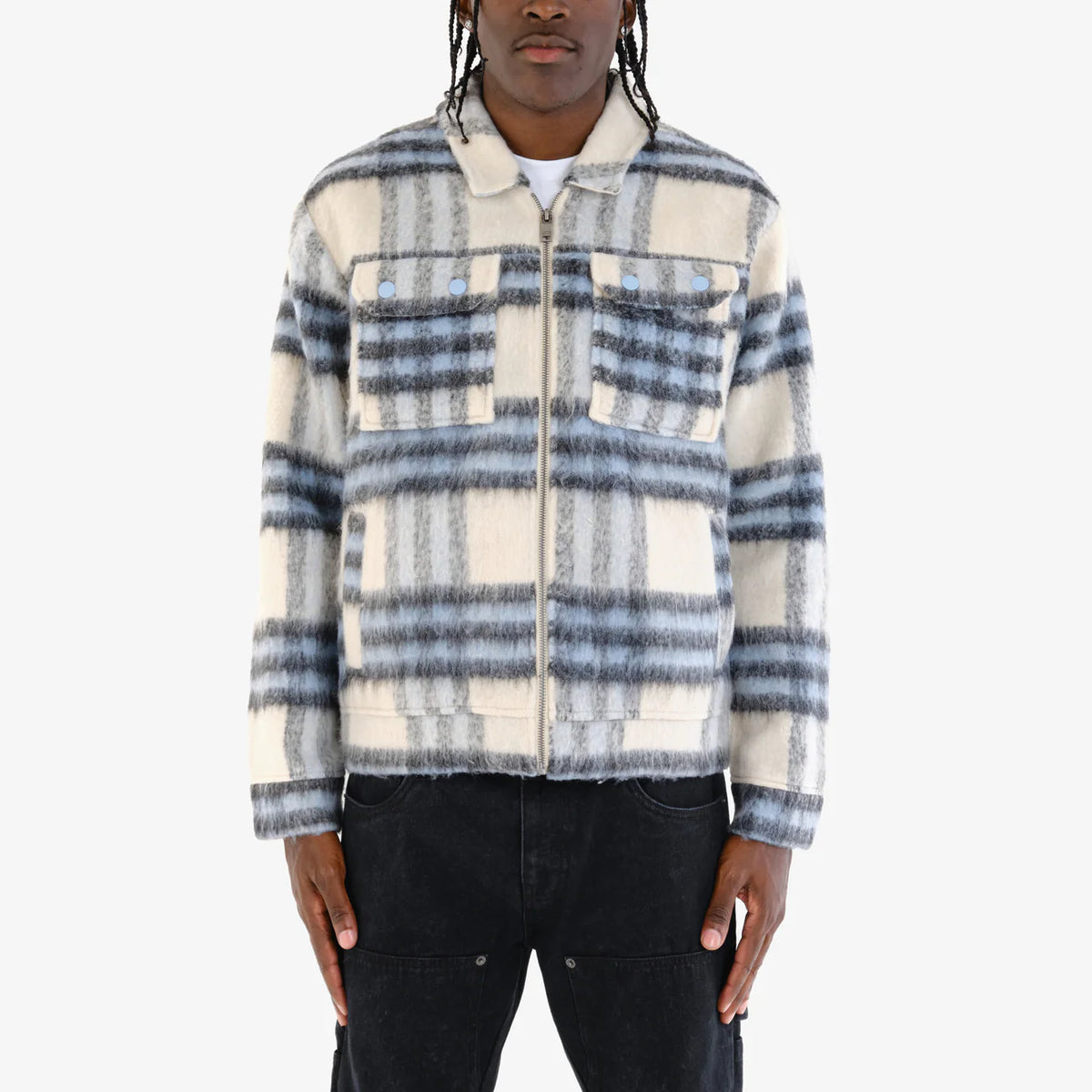 Copper Rivet Jacket - Brushed Flannel - Blue - 435010-BL-YYE6 – Vengeance78