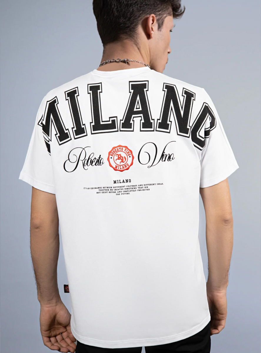 Roberto Vino T-Shirt - Milano - White - RVT-US-10 – Vengeance78