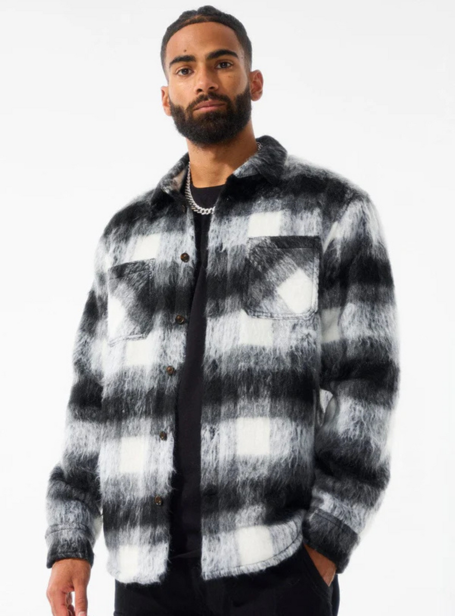 Jordan Craig Jacket - See You In Paradise Flannel Shacket - Black - 25 ...