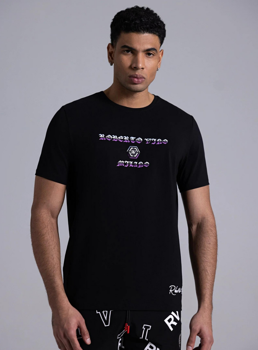 Roberto Vino T-Shirt - Bella Vista - Black - RVT-US-11 – Vengeance78