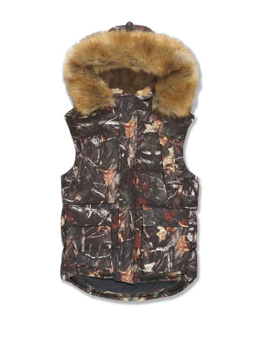Jordan Craig Vest - Yukon Fur Lined Puffer - Real Tree - 9377VC ...