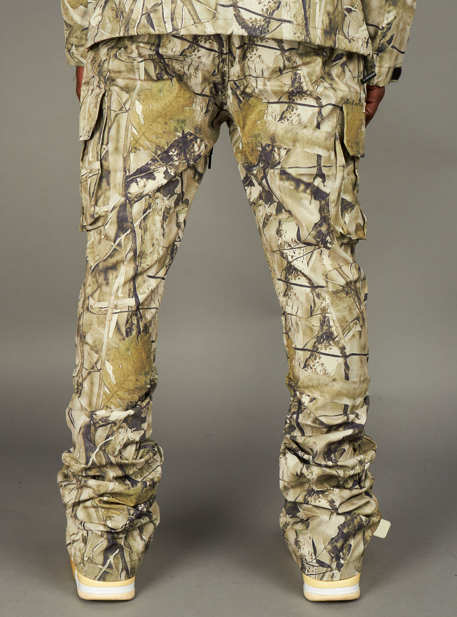 Rebel Minds Cargo Pants - Cargo Nylon Stacked - Sage Camo - 142-471 ...
