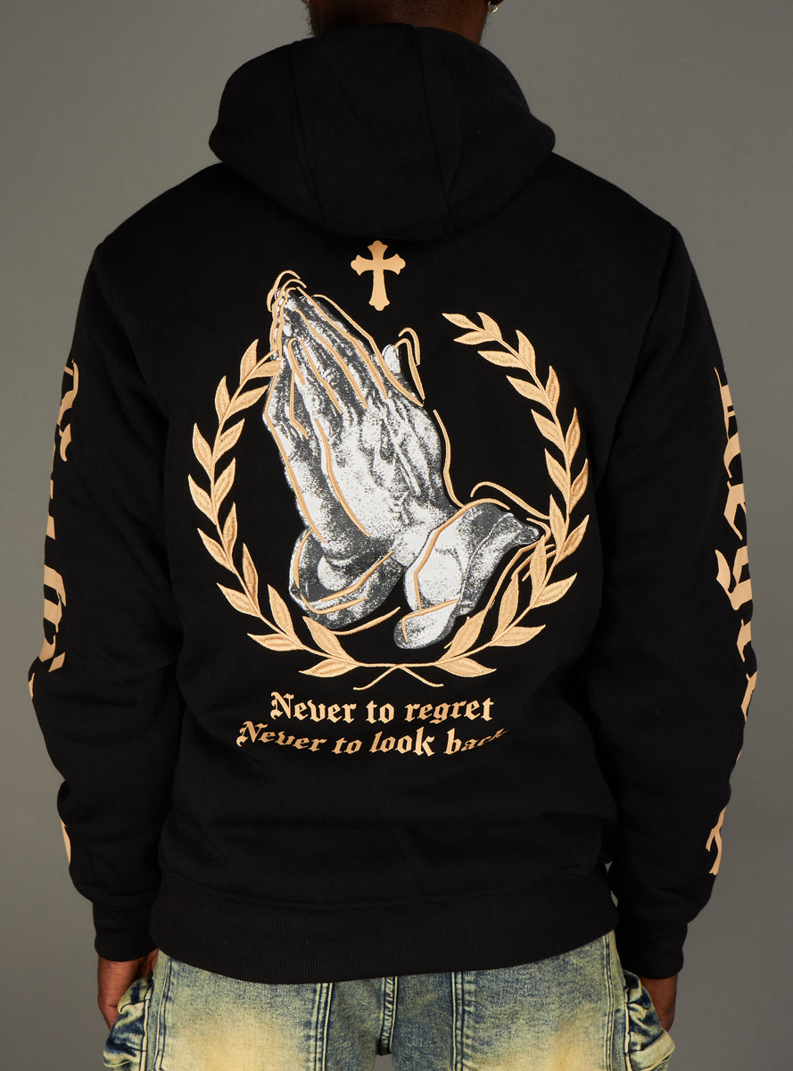 Rebel Minds Hoodie - Regret Nothing - Black - 142-324 – Vengeance78