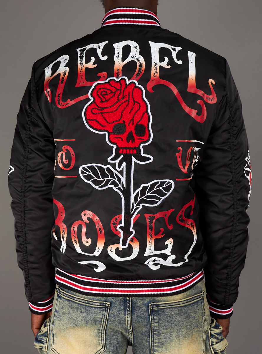 Rebel Minds Jacket - Rebel Roses - Black - 142-545 – Vengeance78