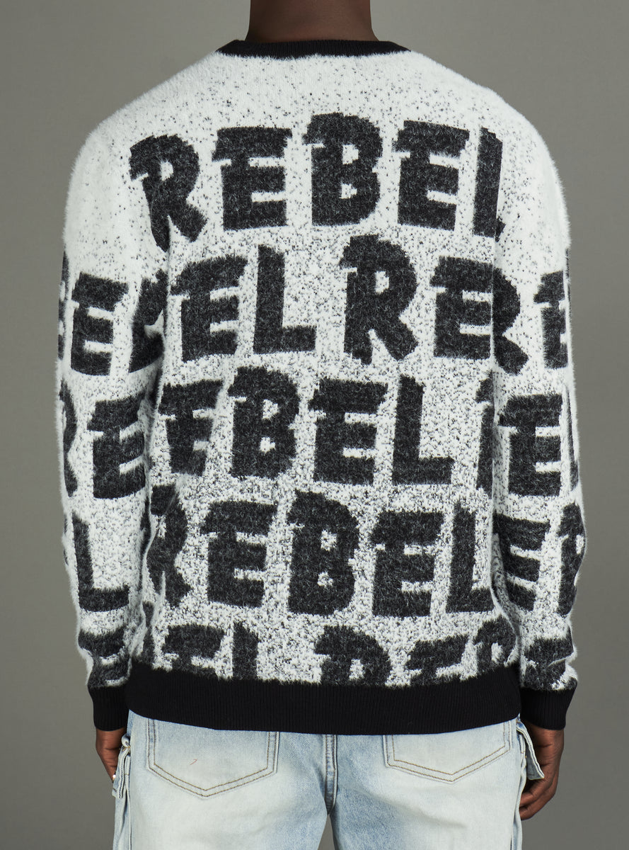 Rebel Minds Sweater - Gradient Rebel Mohair - Black - 142-383 – Vengeance78