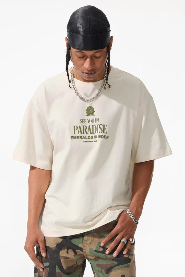 Jordan Craig T-Shirt - Emerald In Eden Boxy - Light Sage - 9207A ...