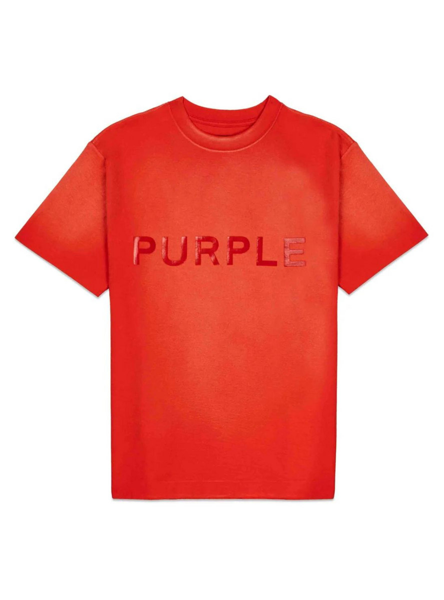Purple-Brand T-Shirt - Wordmark - Red - P104-JWCR224 – Vengeance78