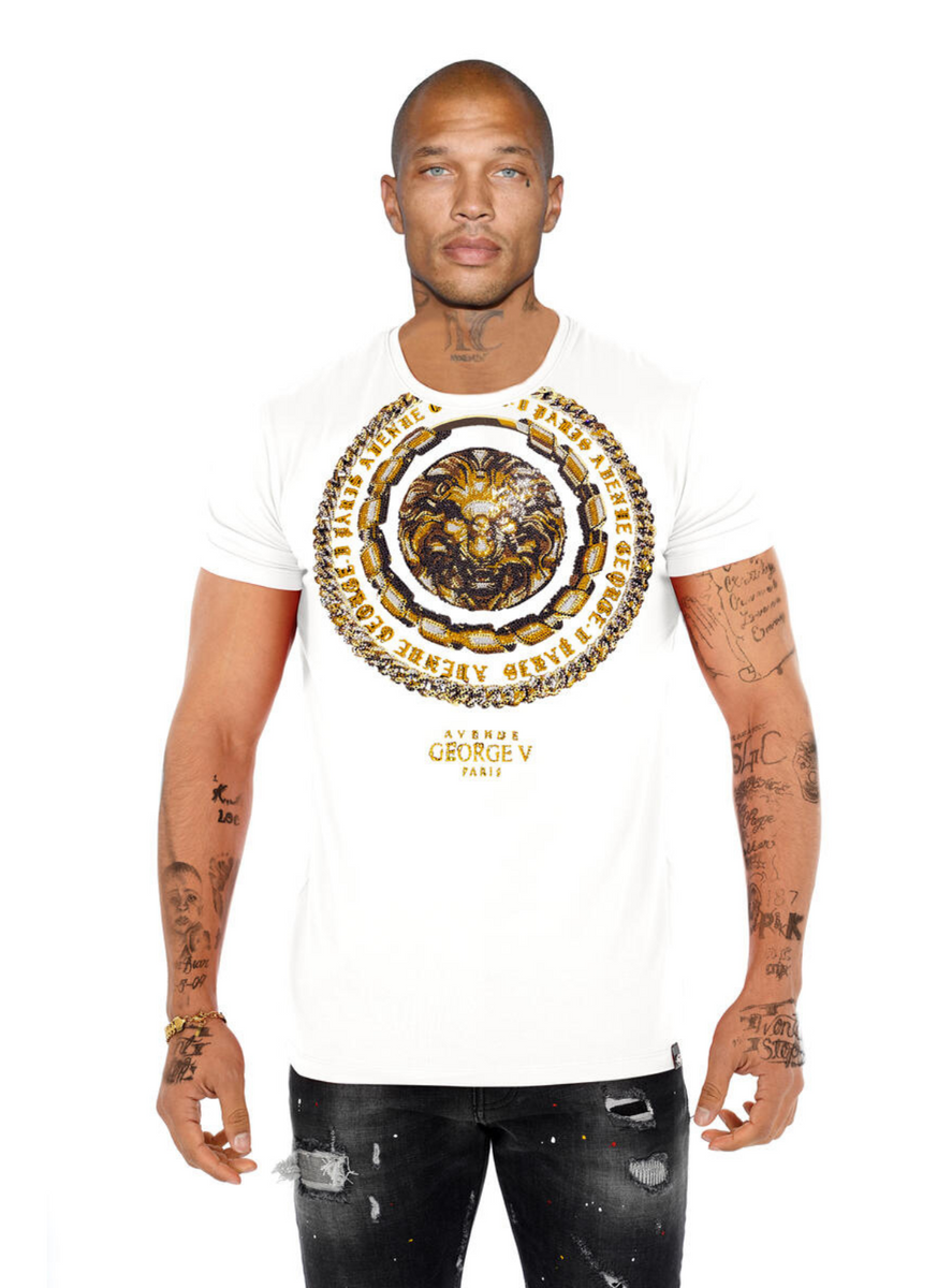 George V T-Shirt - Golden Lion - White - GV2714 – Vengeance78