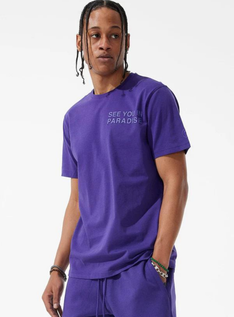 Jordan Craig T-Shirt - See You In Paradise - Purple - 9097A – Vengeance78