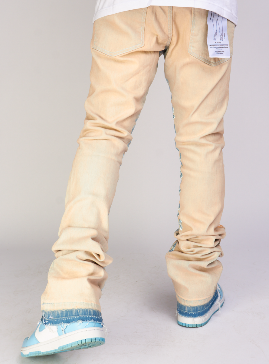Focus Jeans - Heartless Stacked - Beige - 3559C – Vengeance78