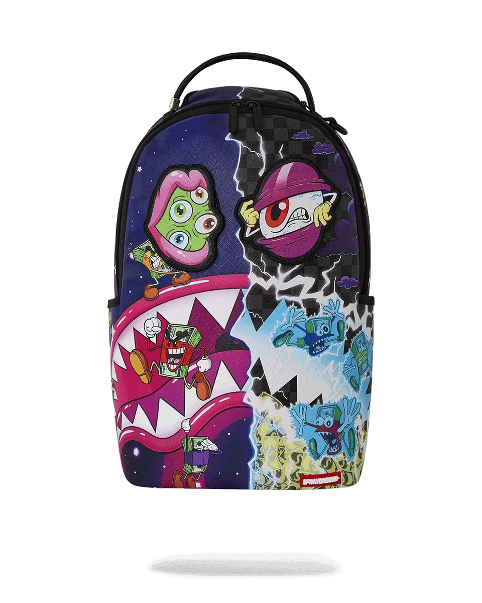 Sprayground Backpack - Split Money Boys Crazy Eyes DLX - 910B6170NSZ99 ...