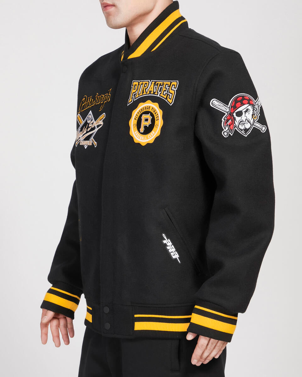 Pro Standard Jacket - Crest Emblem Wool Varsity - Pittsburgh Pirates ...