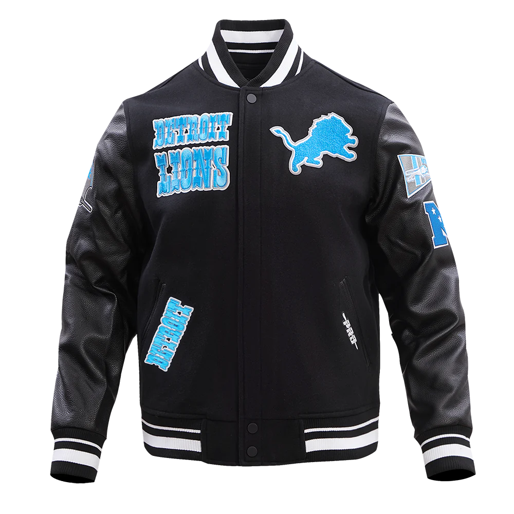Pro Standard Jacket - Detroit Lions - Black And Blue - FDL643453 ...