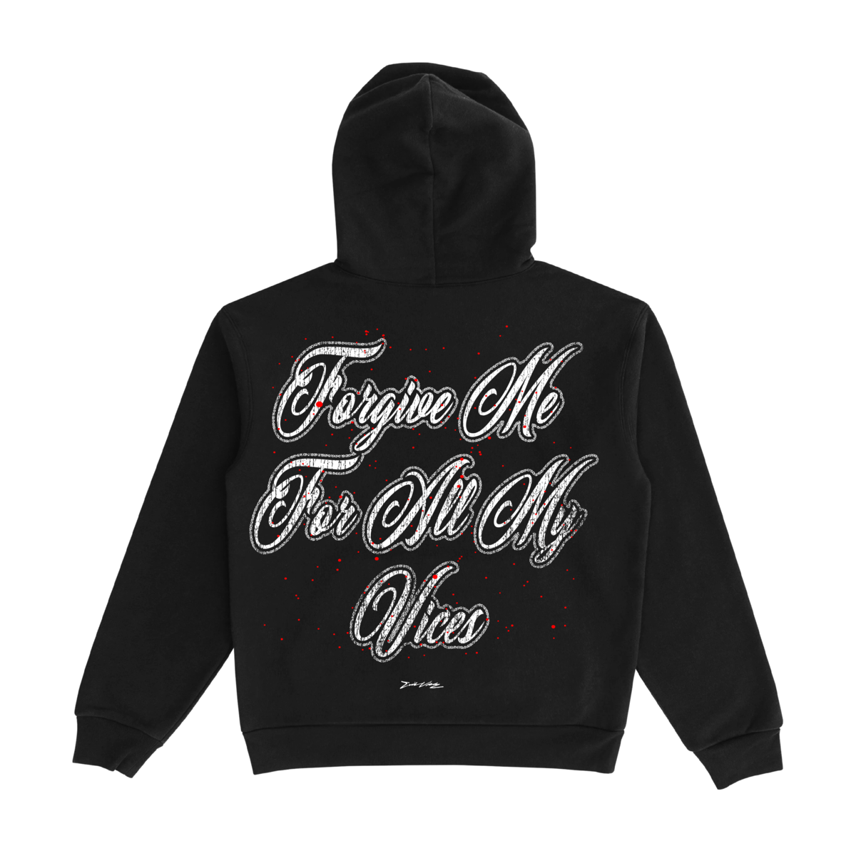 Evil Vice Hoodie - Forgive Me - Black - VICE014 – Vengeance78