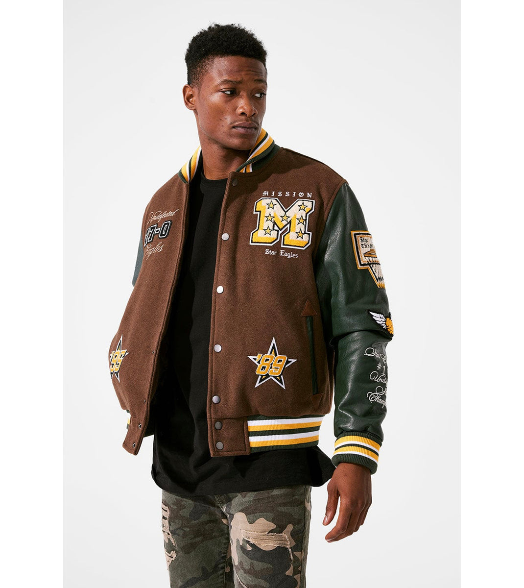 Jordan Craig Jacket - Mission Varsity - Brown - 91617 – Vengeance78