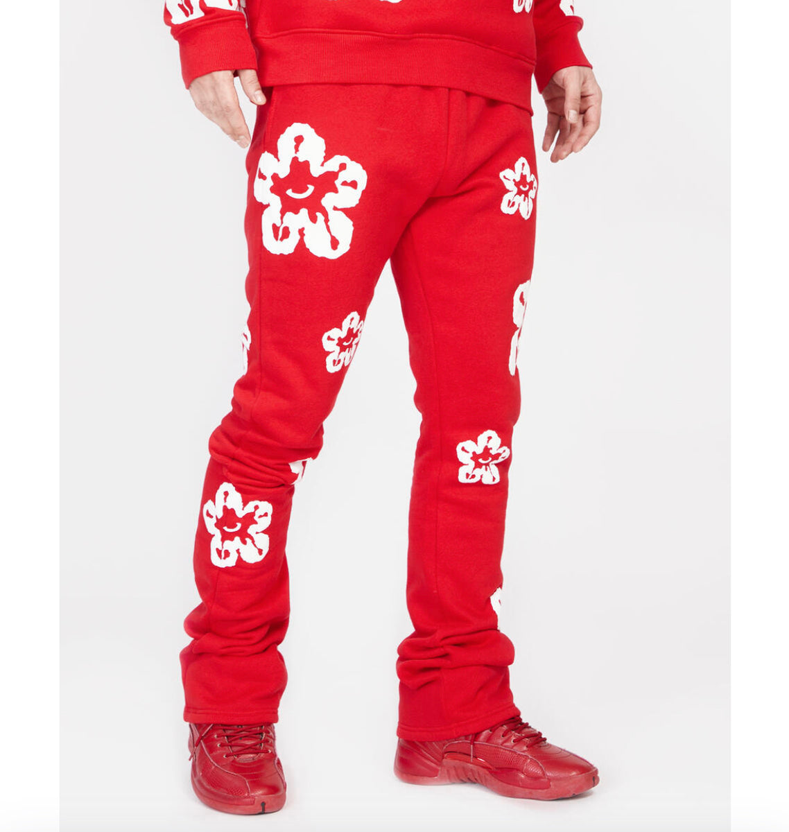 Roku Studio Sweatsuit - Tear Drip Floral - Red - RK5481065 – Vengeance78