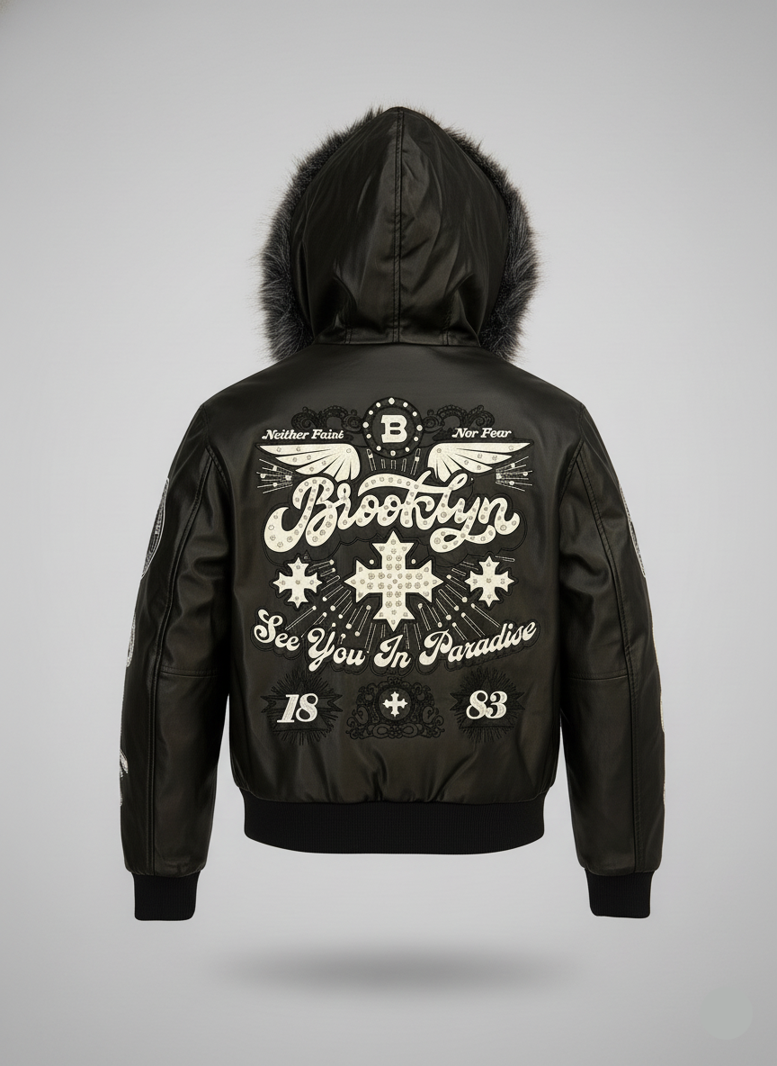 Jordan Craig Jacket - Brooklyn Bomber - Black – Vengeance78