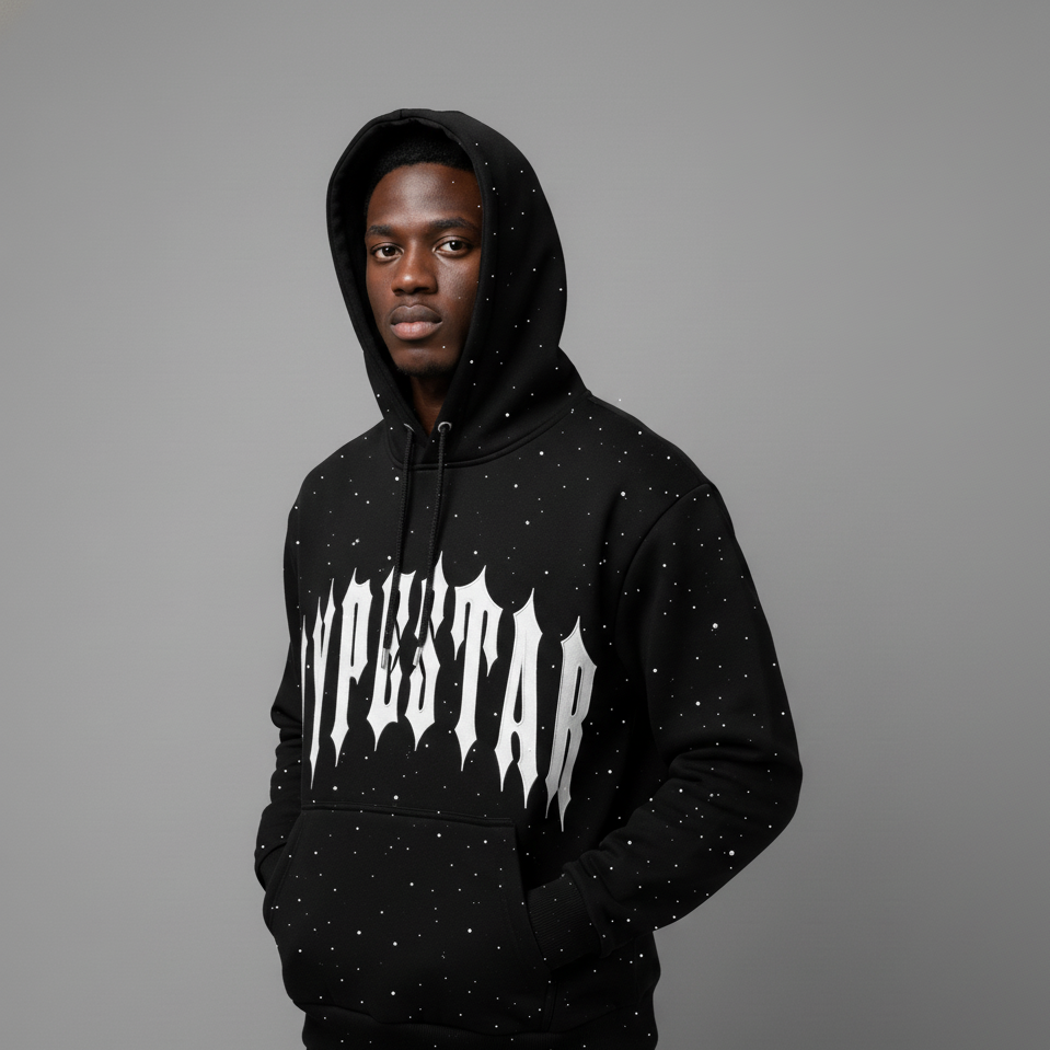 Hype Star Hoodie - Shine On Stage - Black - Q425 – Vengeance78