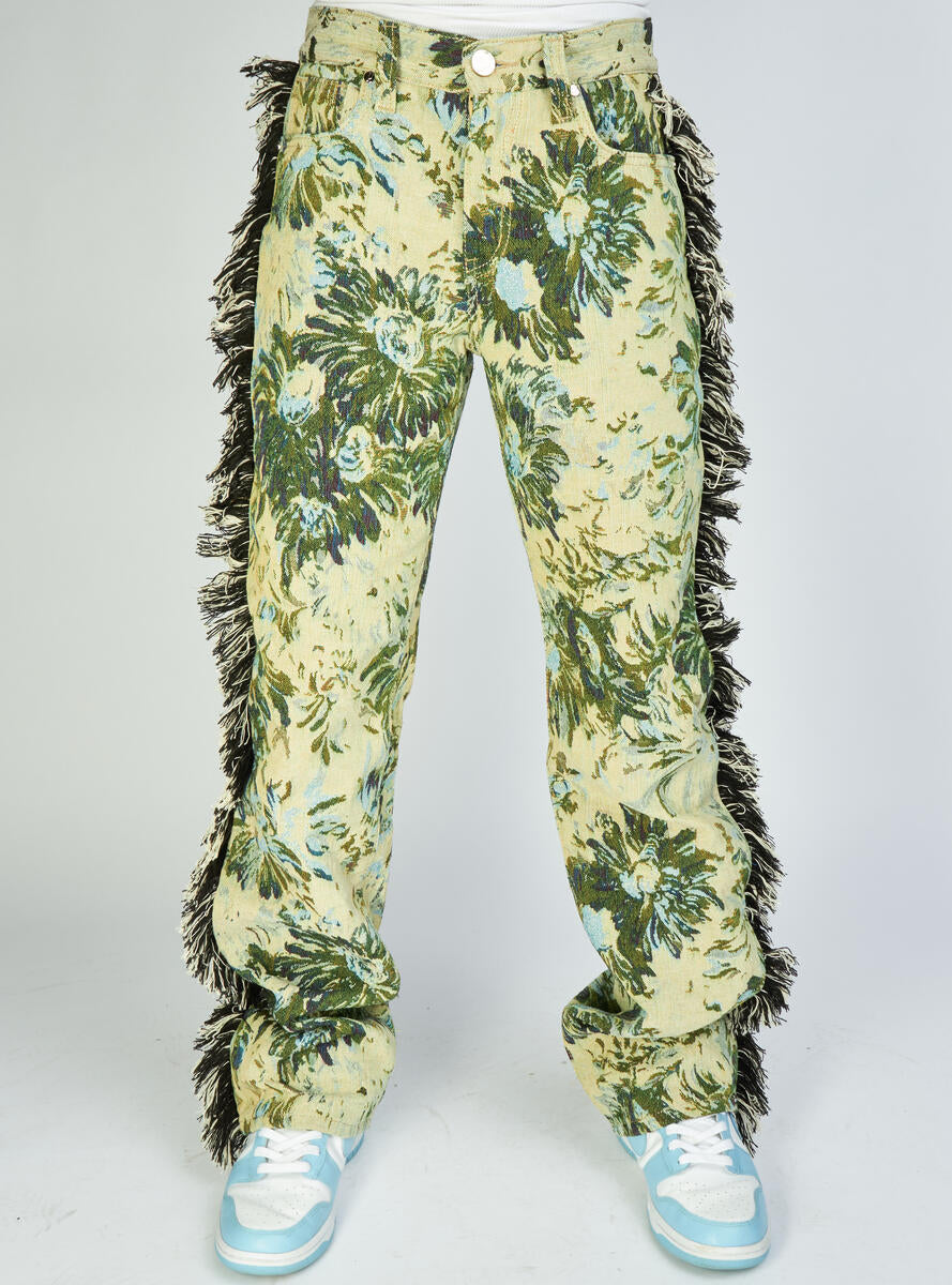 Politics Jeans - Woven Stacked With Frey - Green Jacquard - Donovan 50 ...