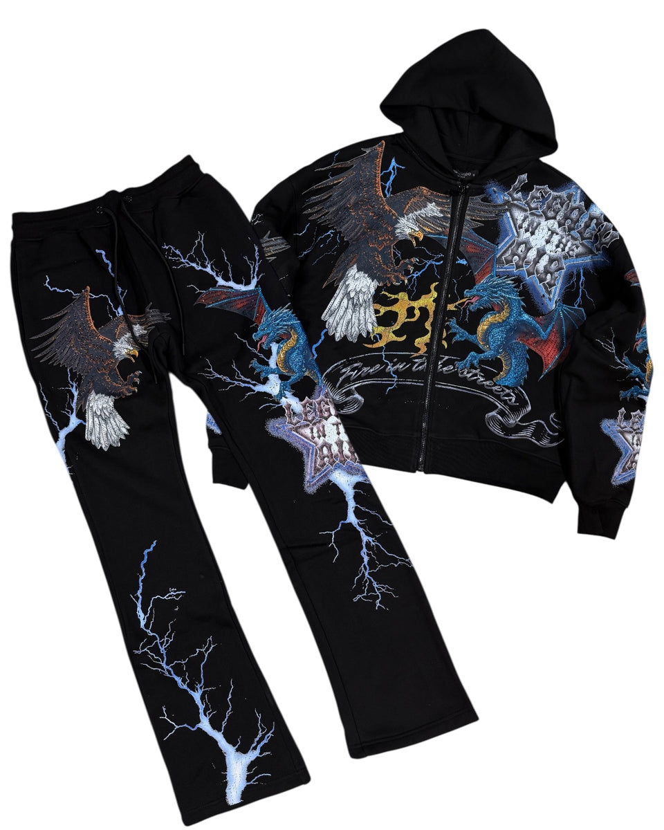 Roku Studio Sweatsuit - Legend In The Air - Black - RK5481867 – Vengeance78
