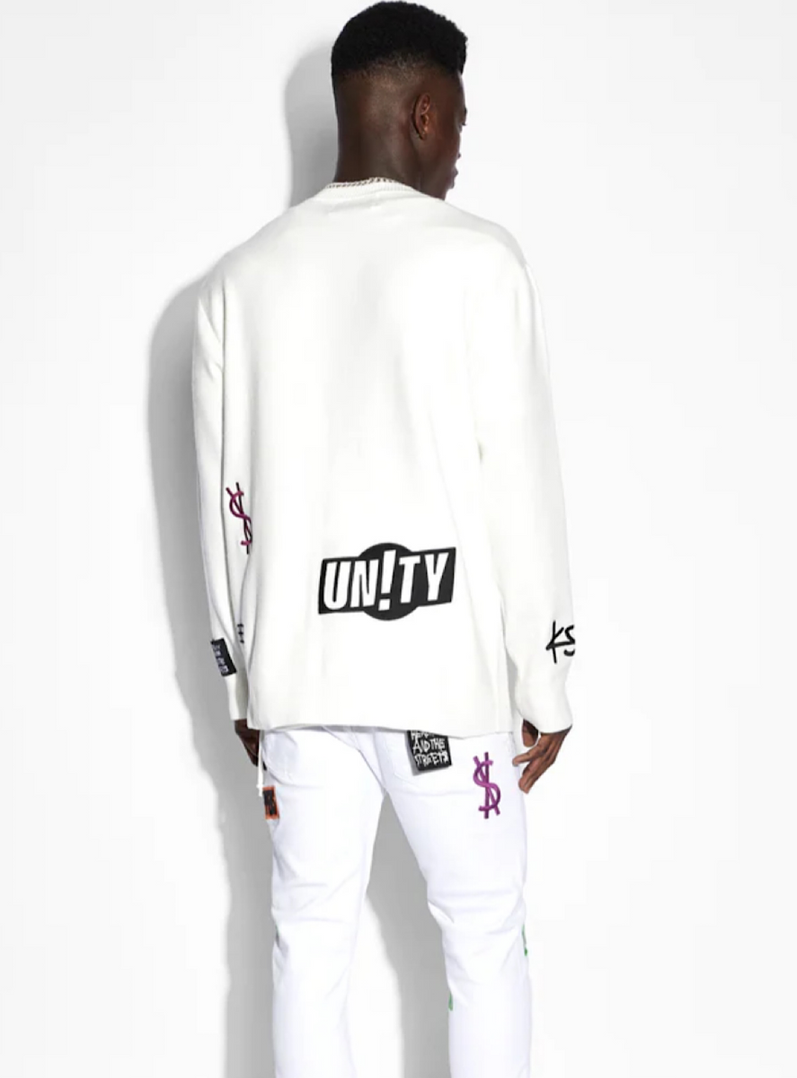 Ksubi Jeans - Collective Cardigan - White - MPS23KW004 – Vengeance78