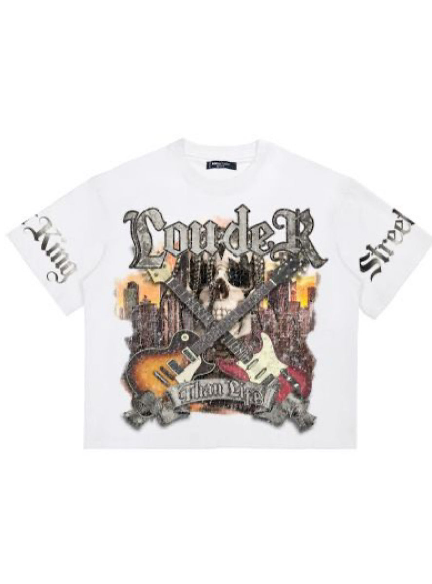 Roku Studio T-Shirt - Louder Than Life - White - RK1481863 – Vengeance78
