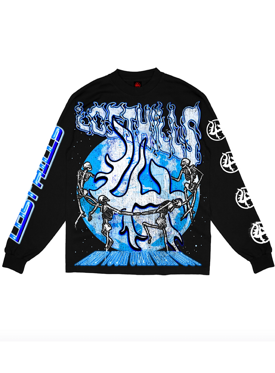 Lost Hills Shirt - Rituals Longsleeve - Black And Blue - LH20001 ...